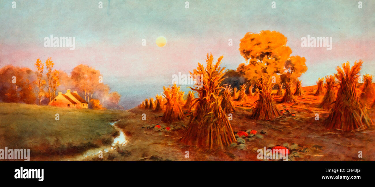 Corn shocks hi-res stock photography and images - Alamy