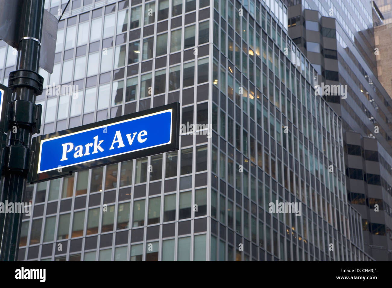 USA, New York State, New York City, street name sign in front of ...