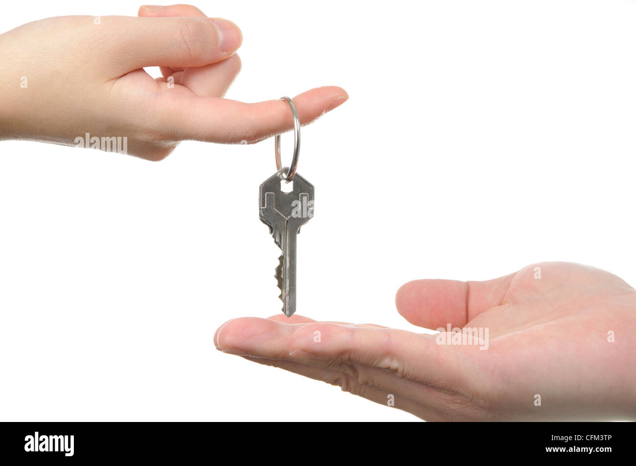 Human hands and key Stock Photo - Alamy