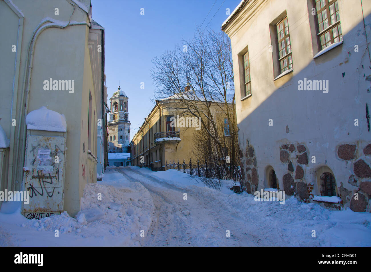 Russia, Vyborg, Viipuri, Clock tower, Kello torni, Vodnoy zastavy ...
