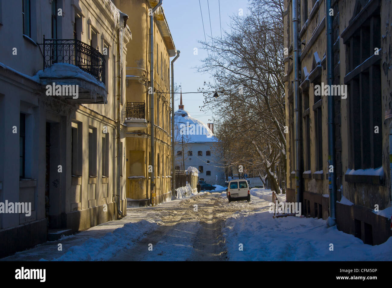 Russia, Vyborg, Viipuri, round Tower, Pyöreä torni,Karjaportinkatu ...