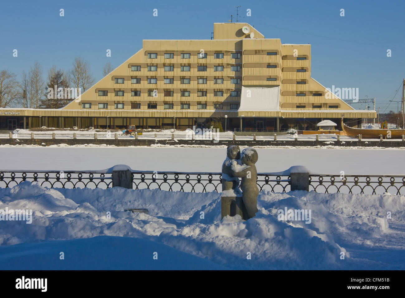 Russia, Vyborg,Viipuri, hotel Druzhba, Bolshoi kovsh bay, Salakalahty ...