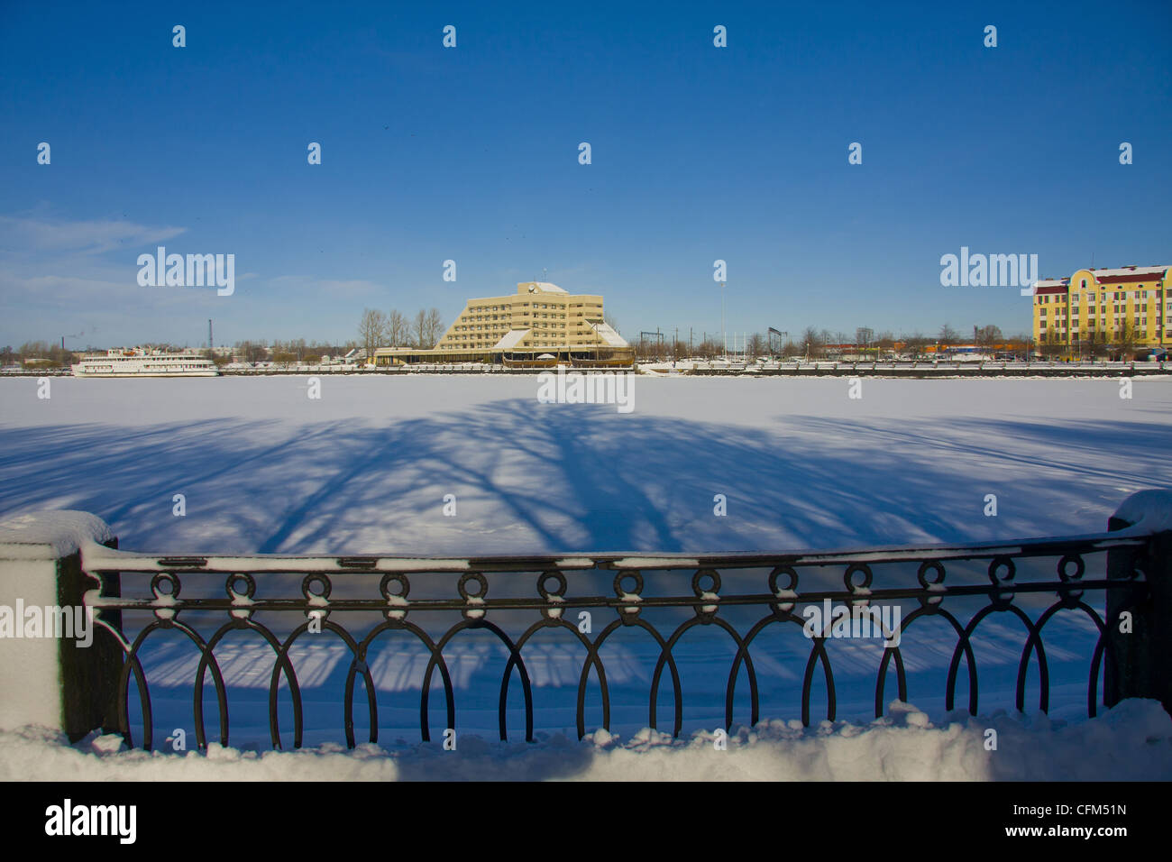 Russia, Vyborg,Viipuri, hotel Druzhba, Bolshoi kovsh bay, Salakalahty ...