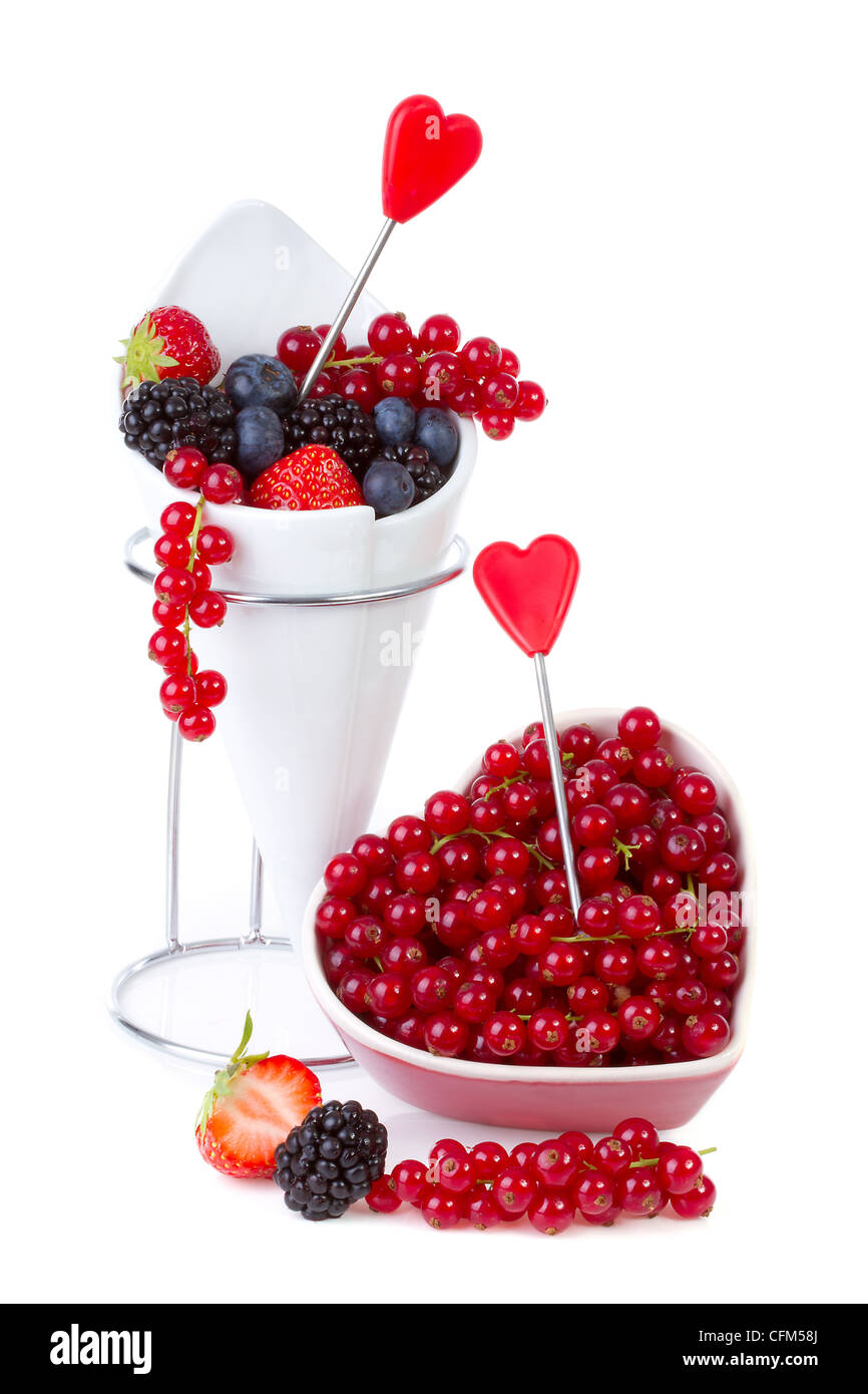 Healthy fresh red fruit over white background Stock Photo - Alamy