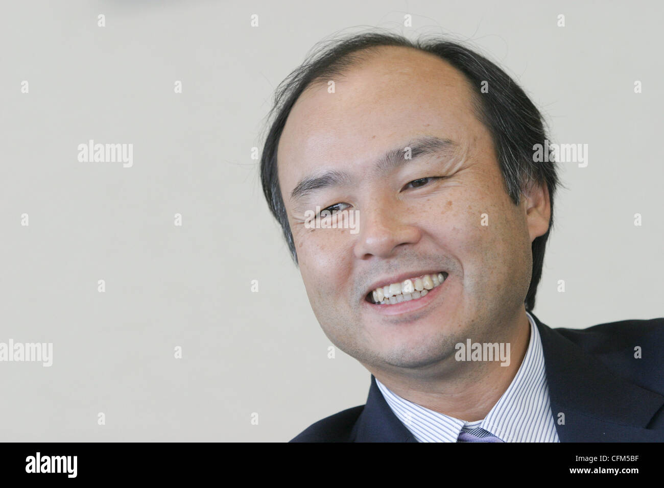 Masayoshi Son, CEO & President of Softbank Corporation, in Tokyo, Japan ...