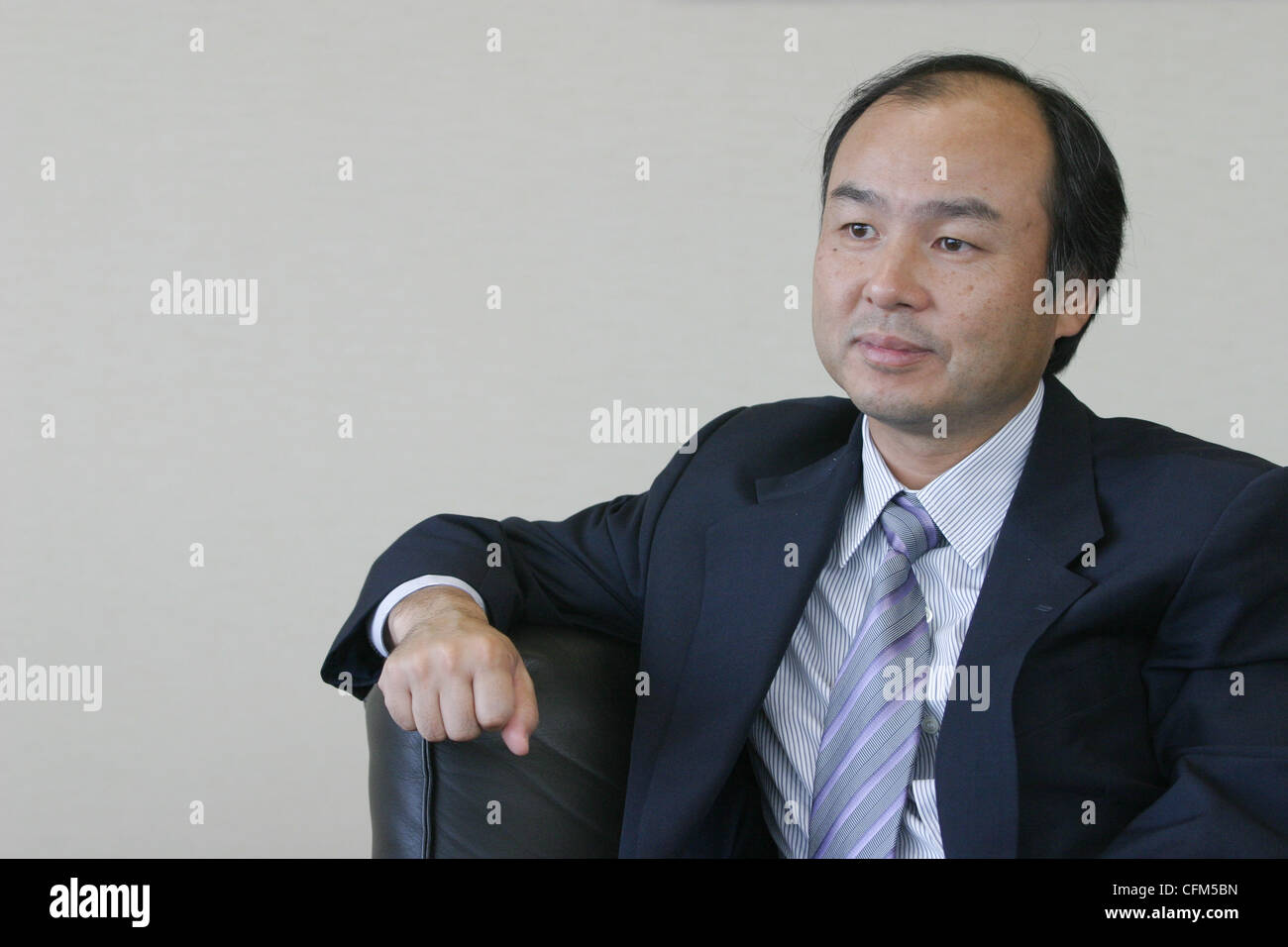 Masayoshi Son, CEO & President of Softbank Corporation, in Tokyo, Japan ...