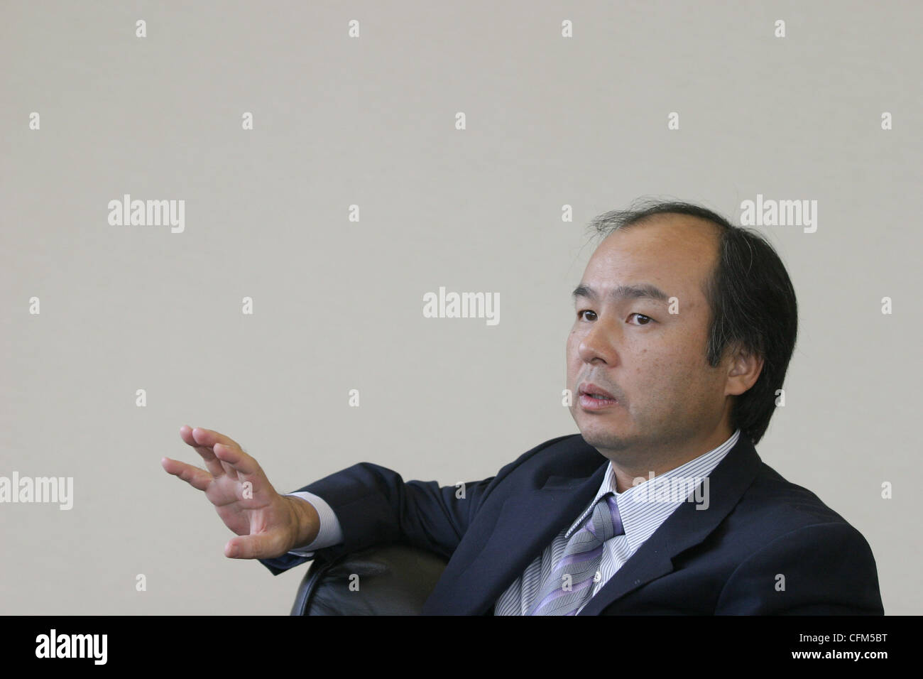Masayoshi Son, CEO & President of Softbank Corporation, in Tokyo, Japan ...