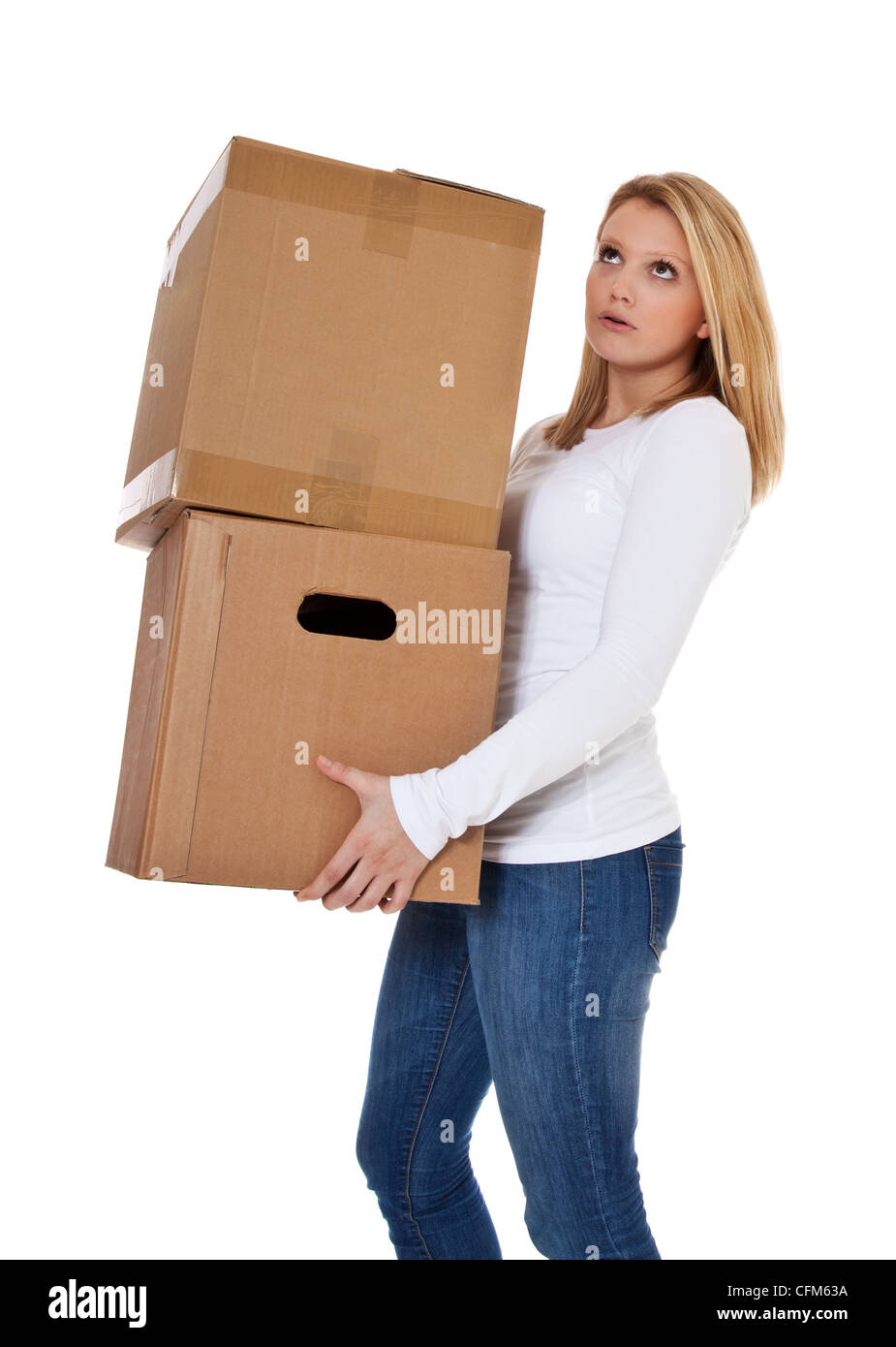 Carrying Moving Boxes