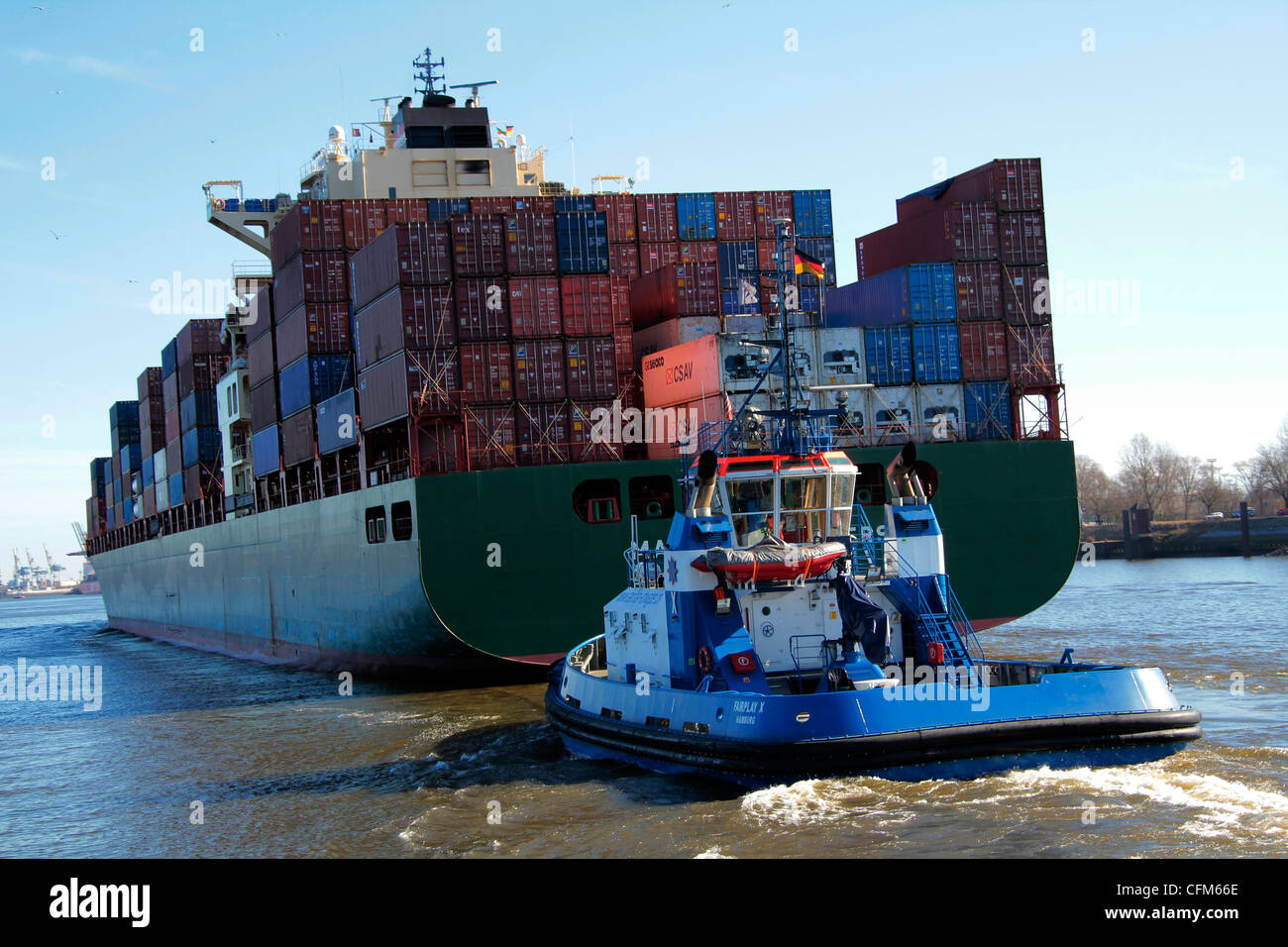 Container ship germany hi-res stock photography and images - Alamy