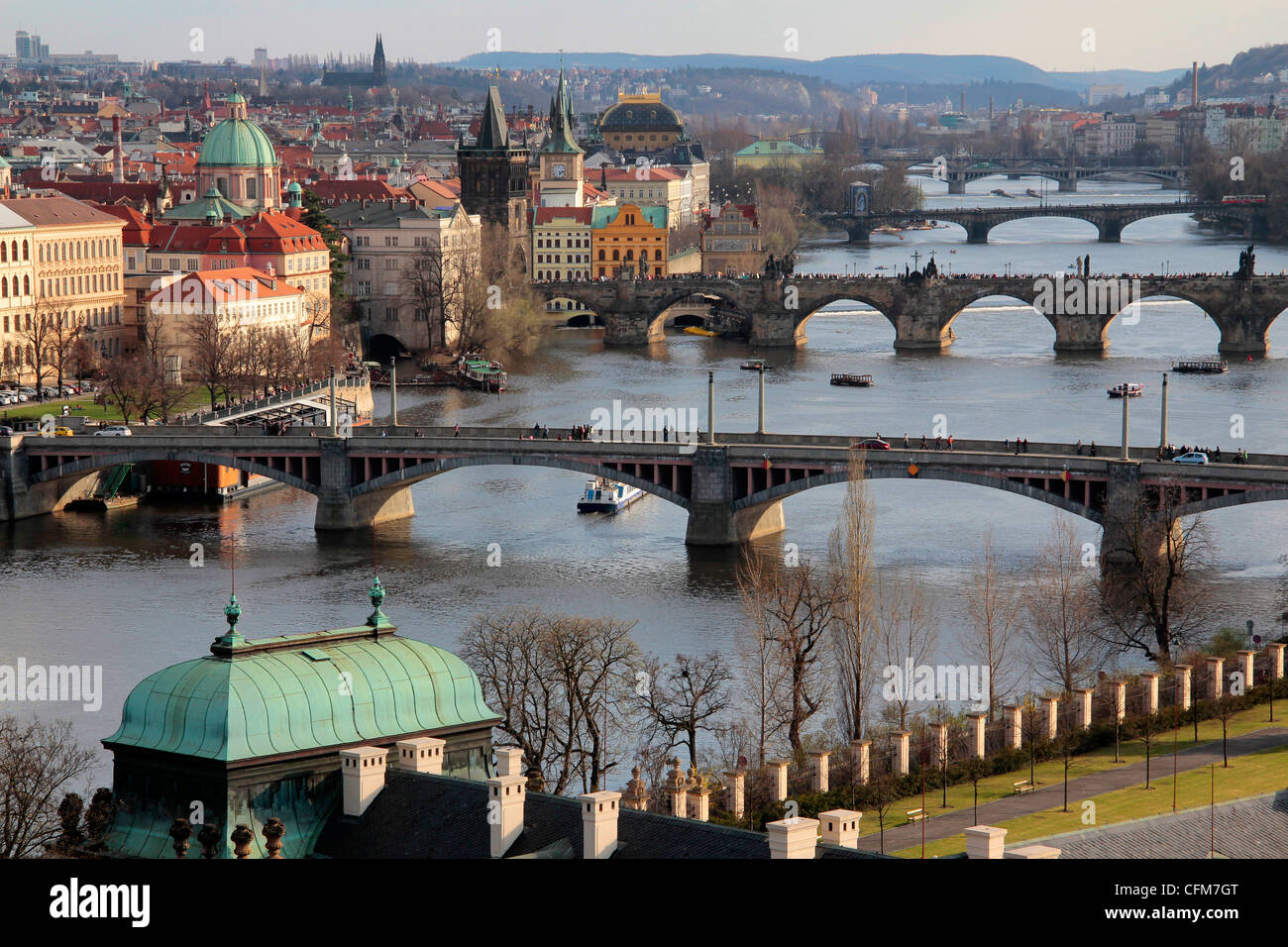 Prague old town with vltava river hi-res stock photography and images ...