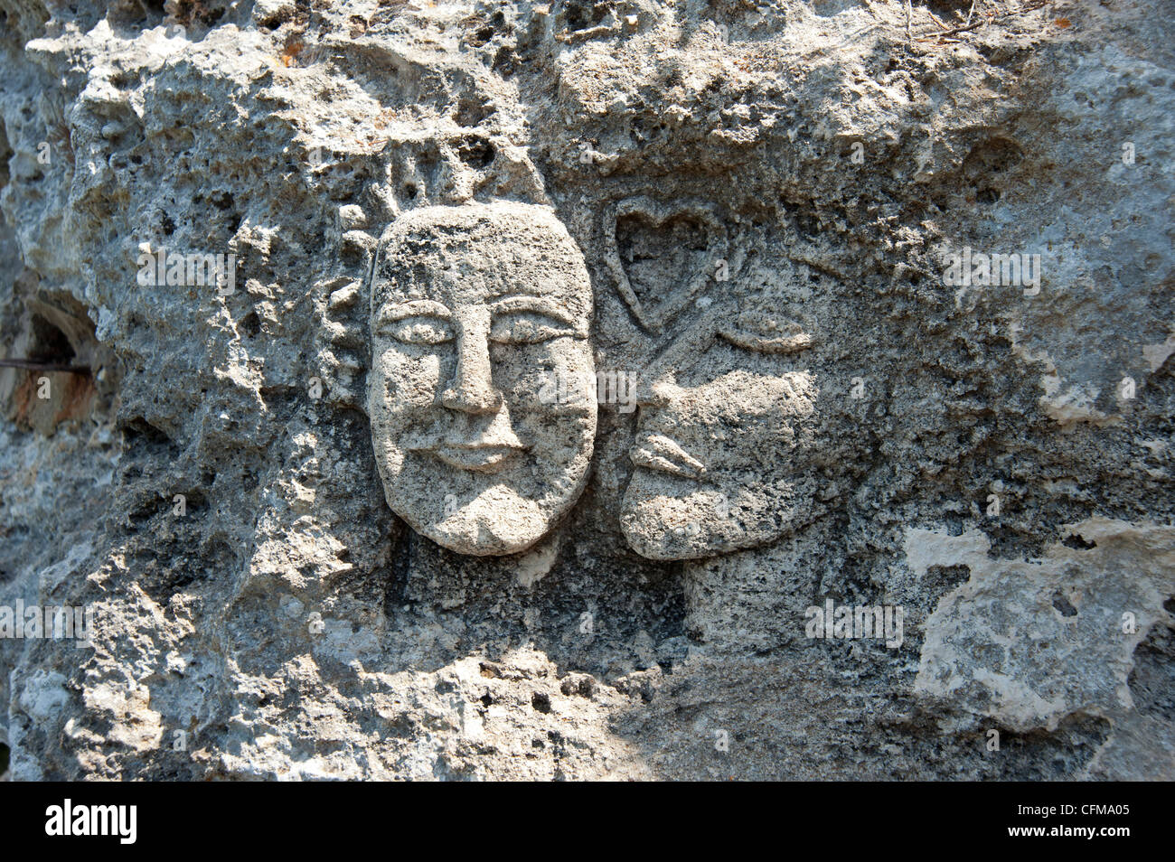 Calas coves rock face carvings hi-res stock photography and images - Alamy