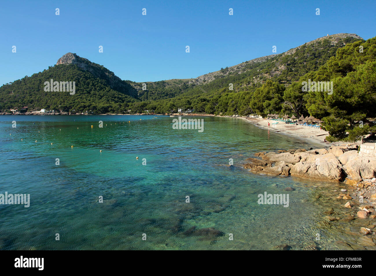 Playa Formentor, Cap de Formentor, Mallorca, Balearic Islands, Spain ...