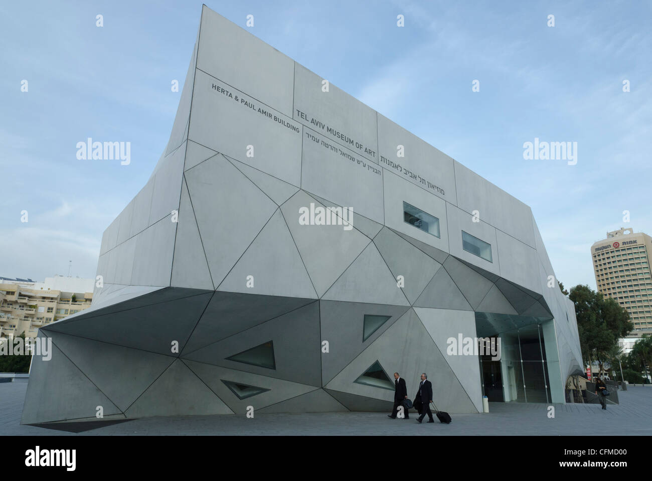 New wing of Tel Aviv Museum of Art, Tel Aviv, Israel, Middle East Stock ...