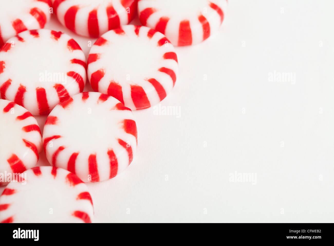 Red and white candies, studio shot Stock Photo - Alamy
