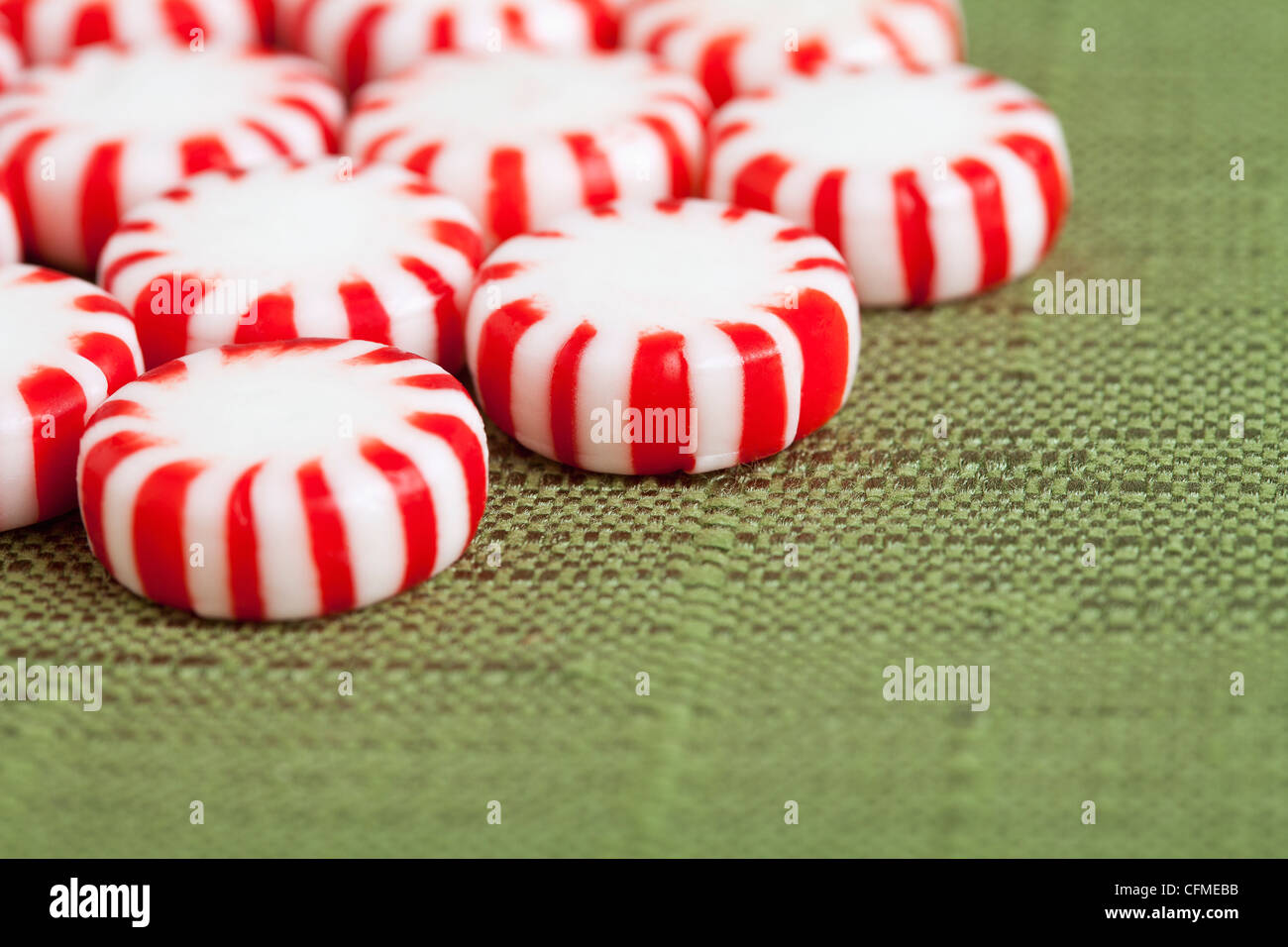 Red and white candies, studio shot Stock Photo - Alamy