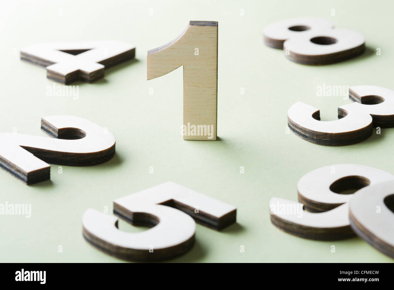 Numbers on white background, studio shot Stock Photo - Alamy