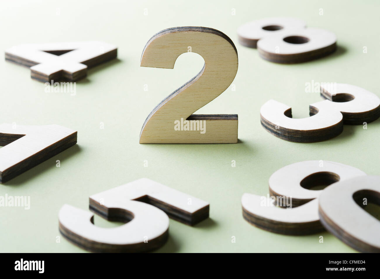 Numbers on white background, studio shot Stock Photo - Alamy