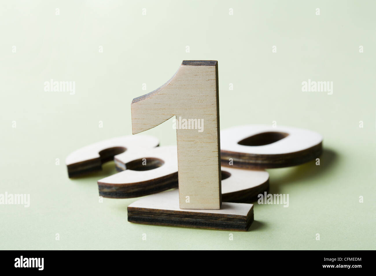 Numbers on white background, studio shot Stock Photo - Alamy