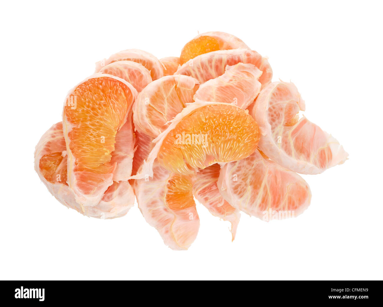 Several sections of pummelo fruit Stock Photo - Alamy