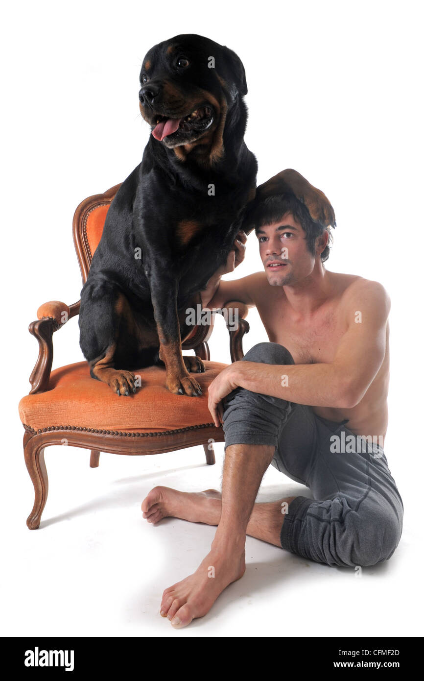 Rottweiler man hi-res stock photography and images - Alamy