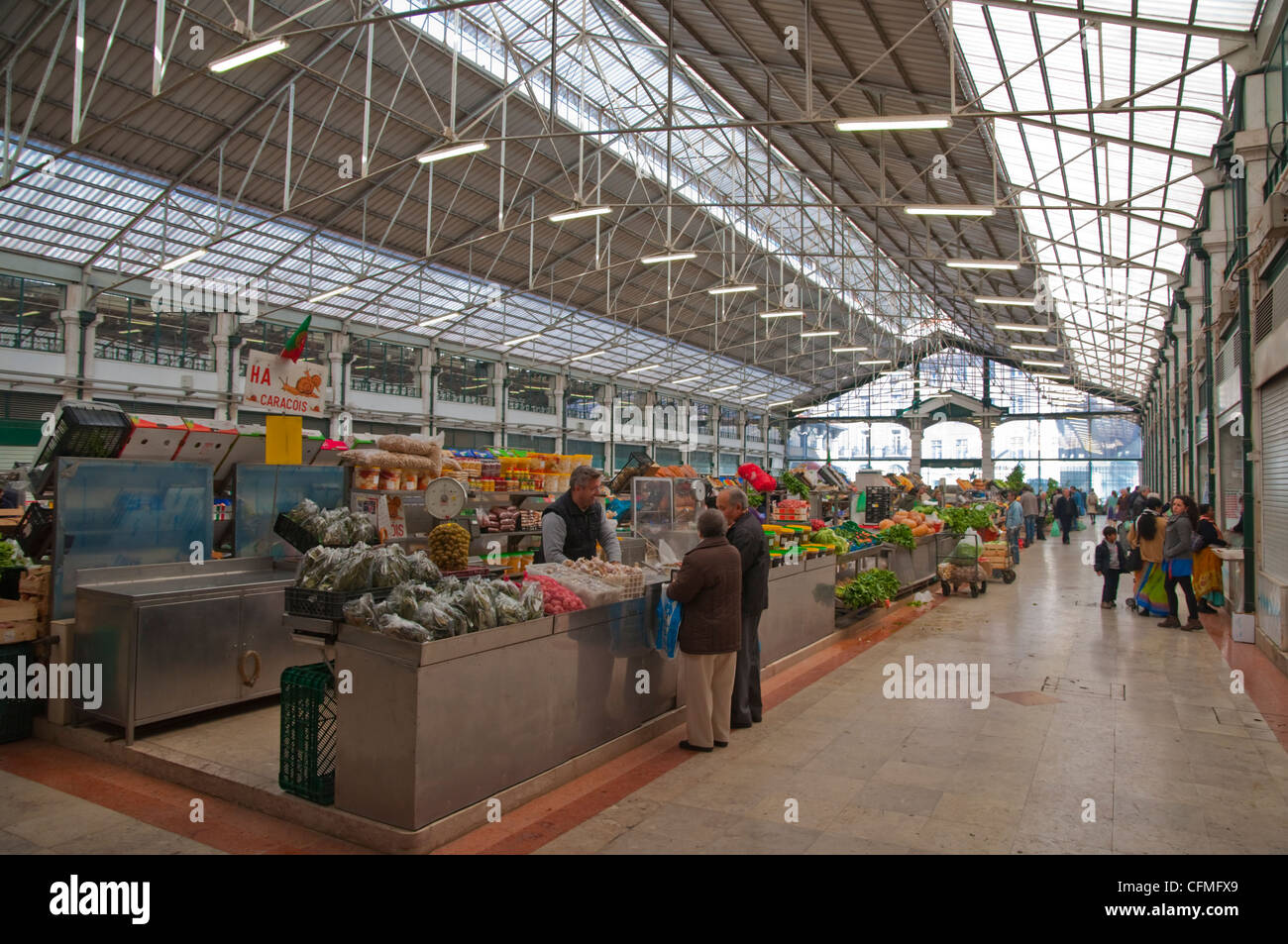 Mercado da Ribeira market hall Cais do Sodre area Lisbon Portugal ...