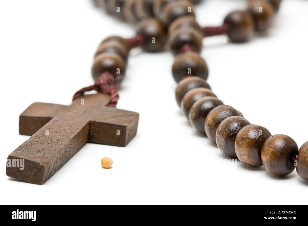 Rosary with mustard seed - symbol of faith Stock Photo - Alamy