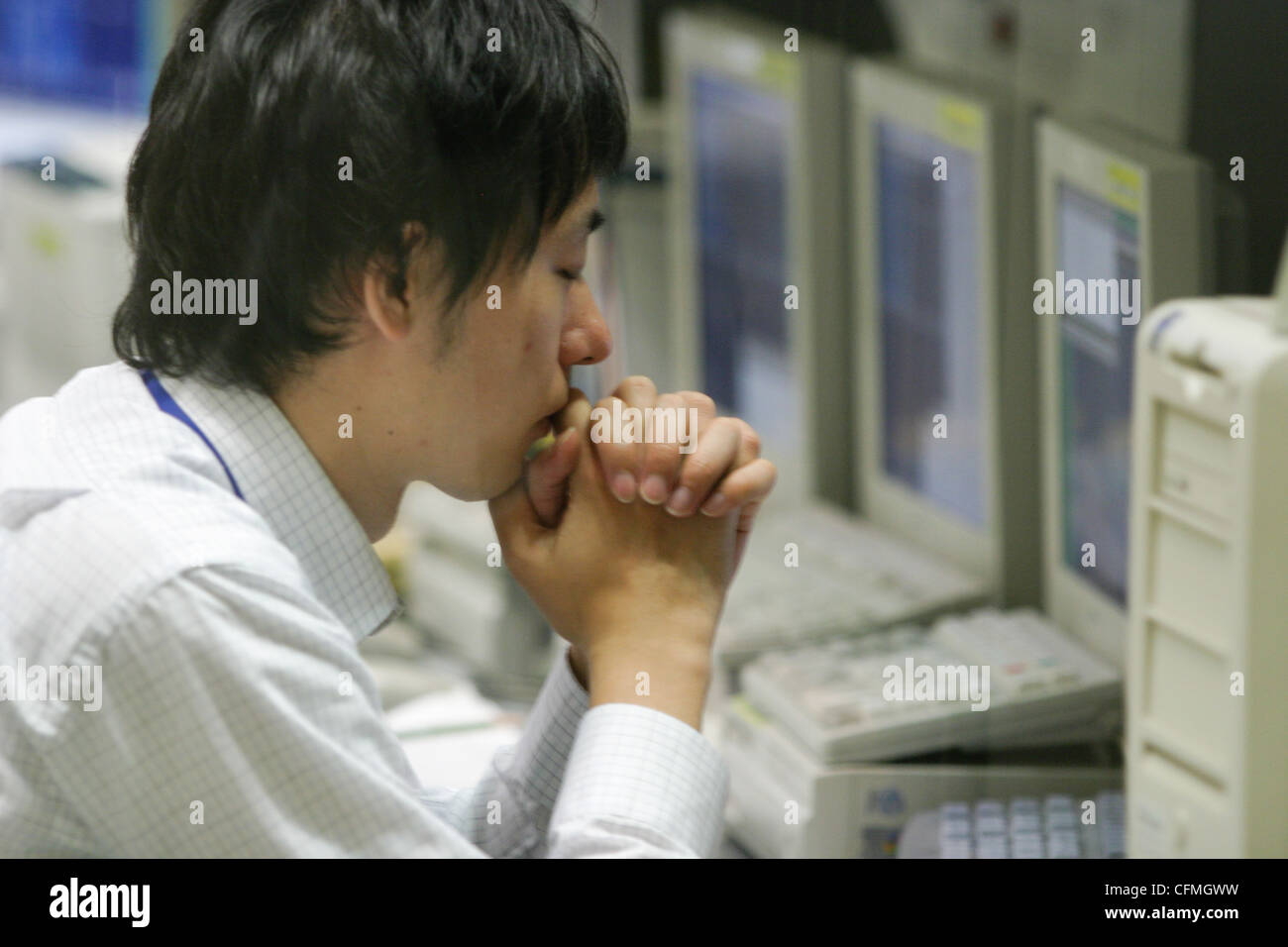 Tokyo Stock Exchange trading floor, Tokyo, Japan Stock Photo - Alamy