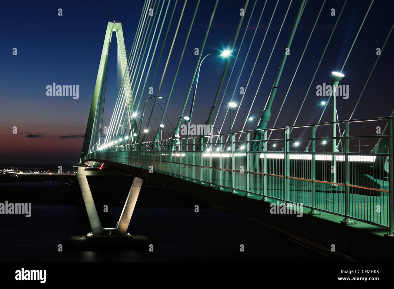 Charleston ravenel bridge sunset hi-res stock photography and images ...