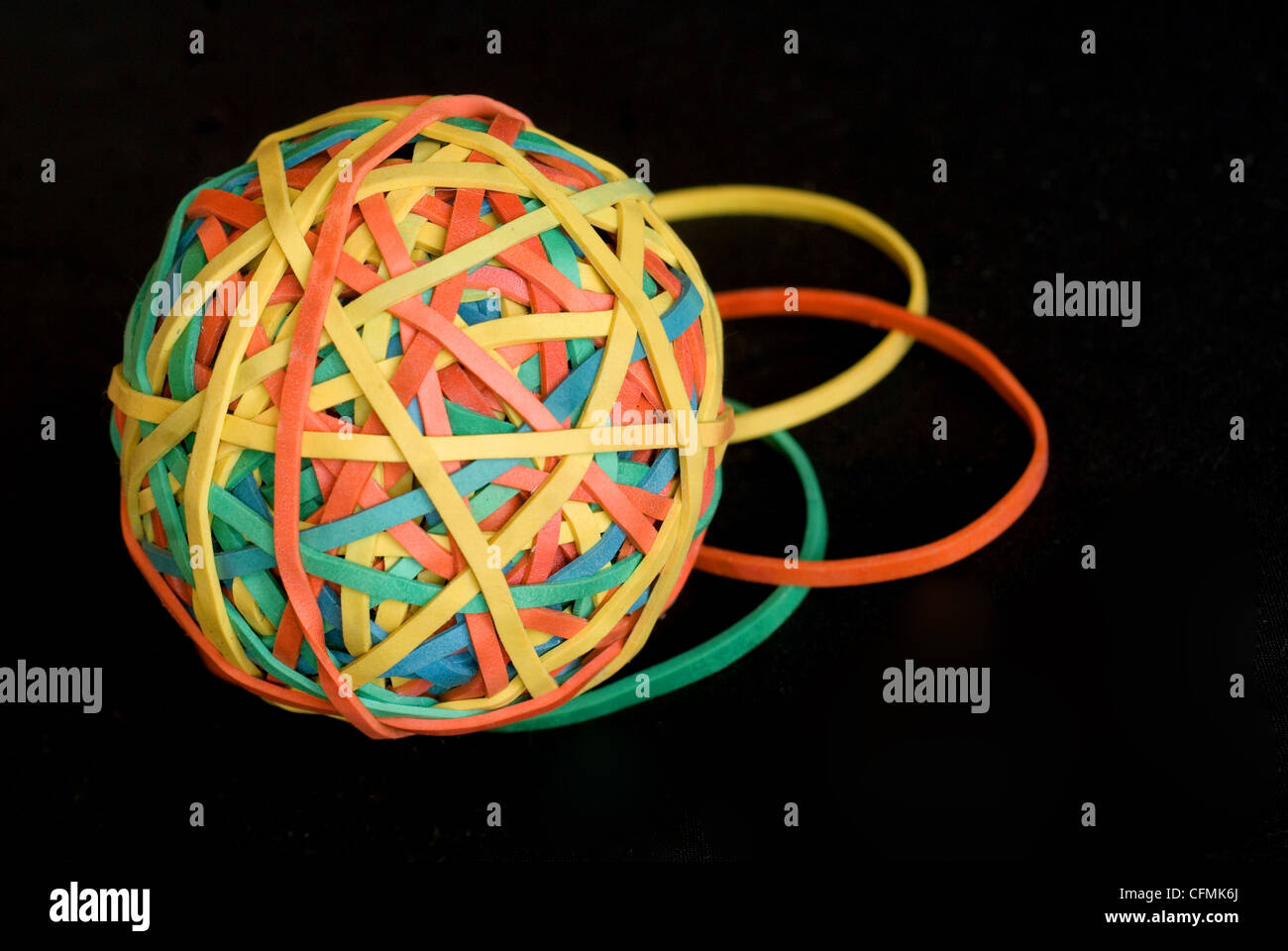 Rubber band ball Stock Photo - Alamy