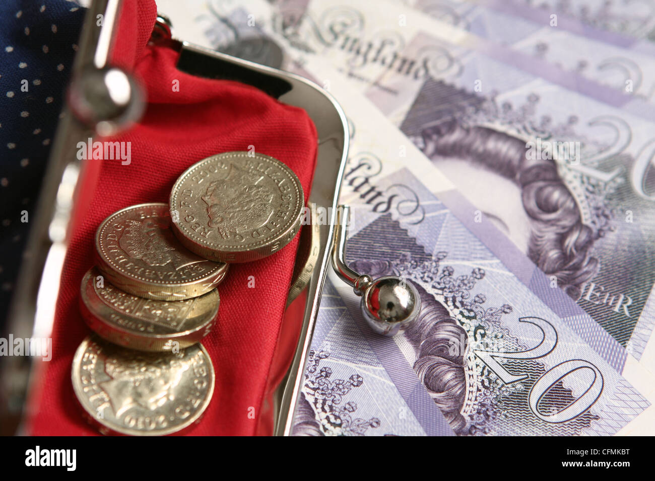 Open purse coins hi-res stock photography and images - Alamy