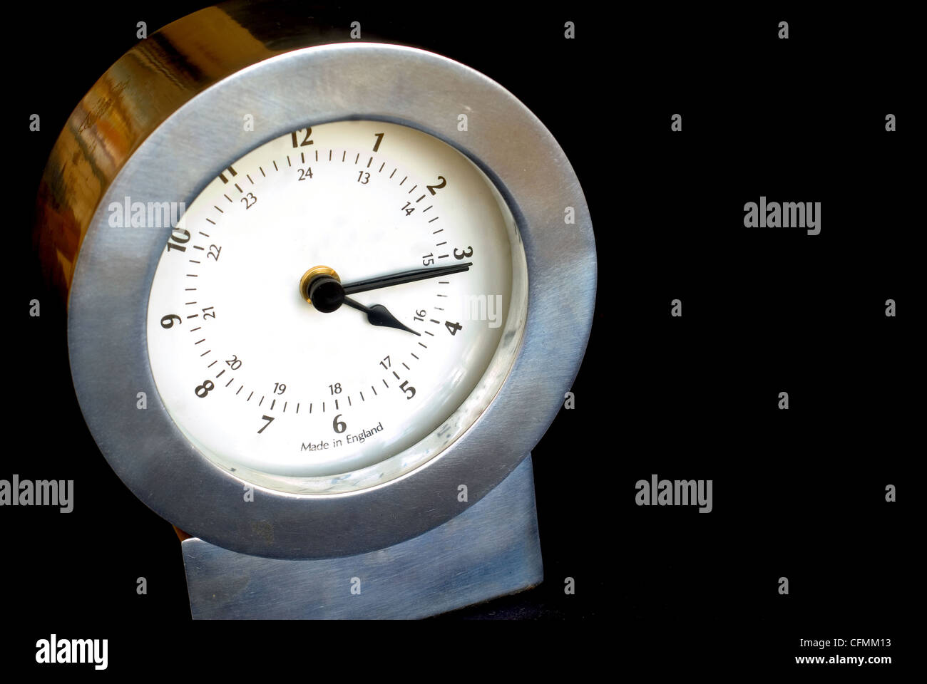 Table clock at 4.15 Stock Photo - Alamy