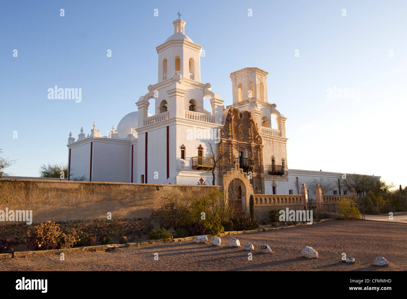 Mission San Xavier del Bac, a historic Spanish Catholic mission located ...