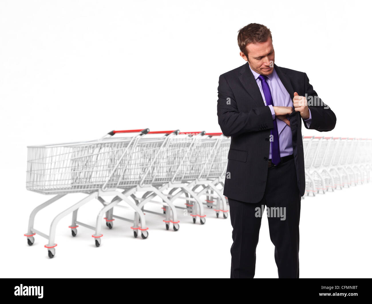 man looking for his wallet Stock Photo - Alamy