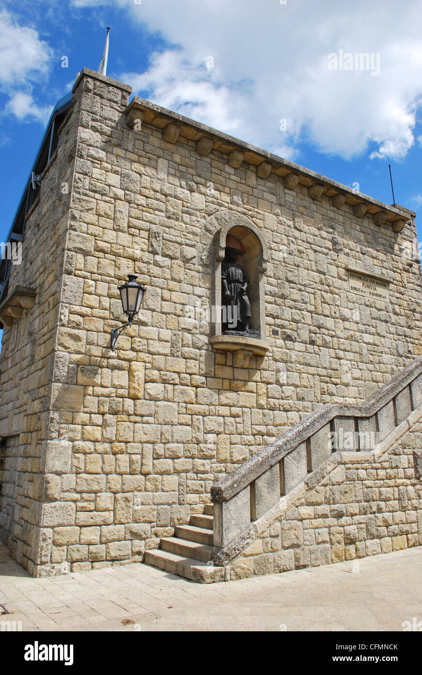Medieval stone building, San Marino republic, Italy Stock Photo - Alamy
