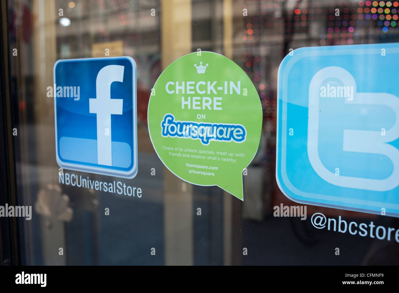 The NBCUniversal store in Rockefeller Center in New York promotes its ...
