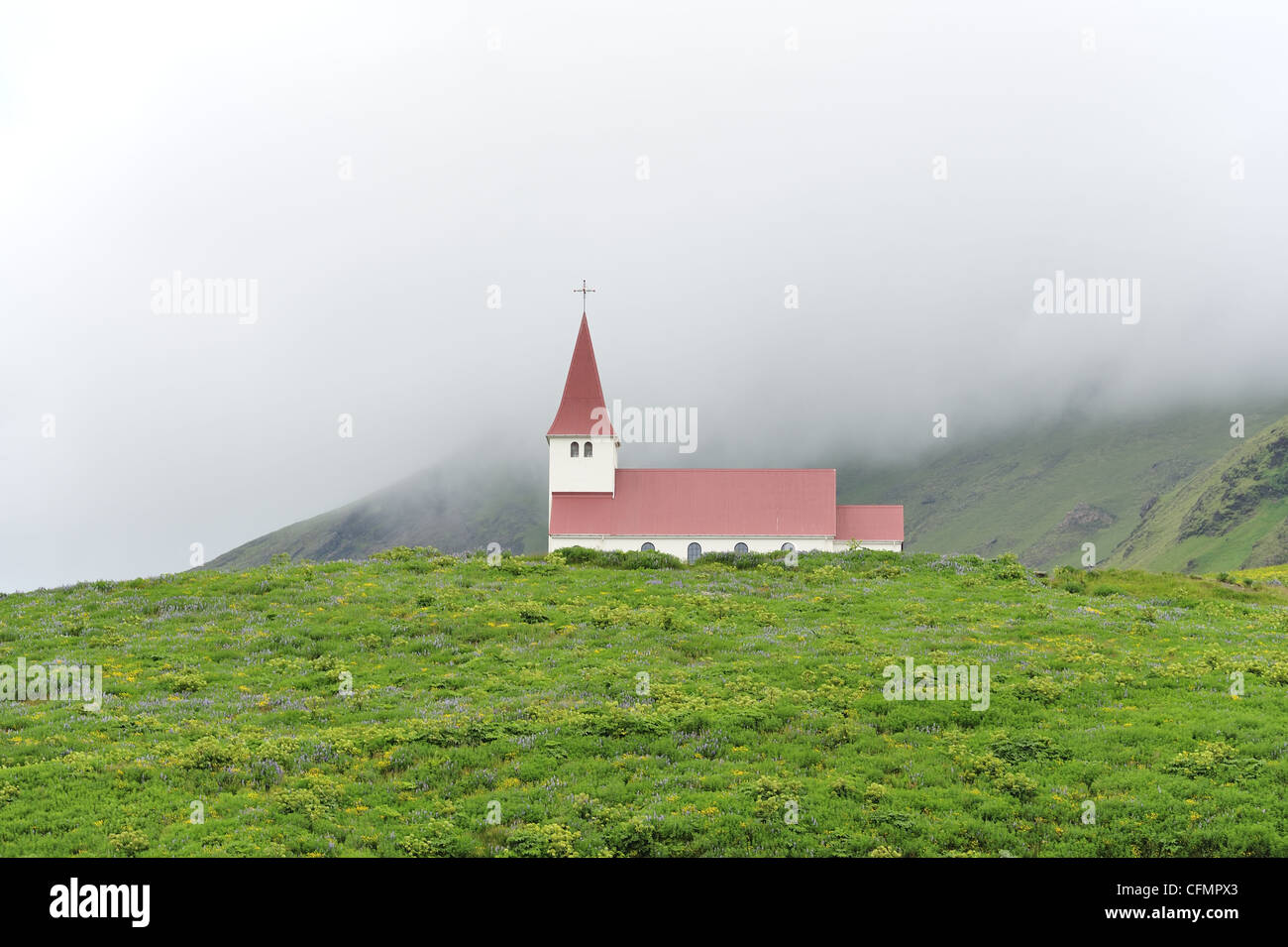 church at Vik, Iceland Stock Photo - Alamy