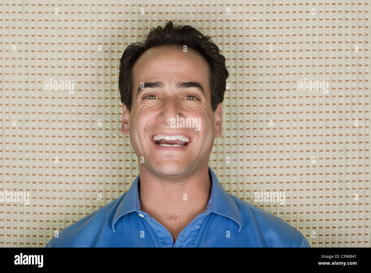 Portrait of laughing man Stock Photo - Alamy