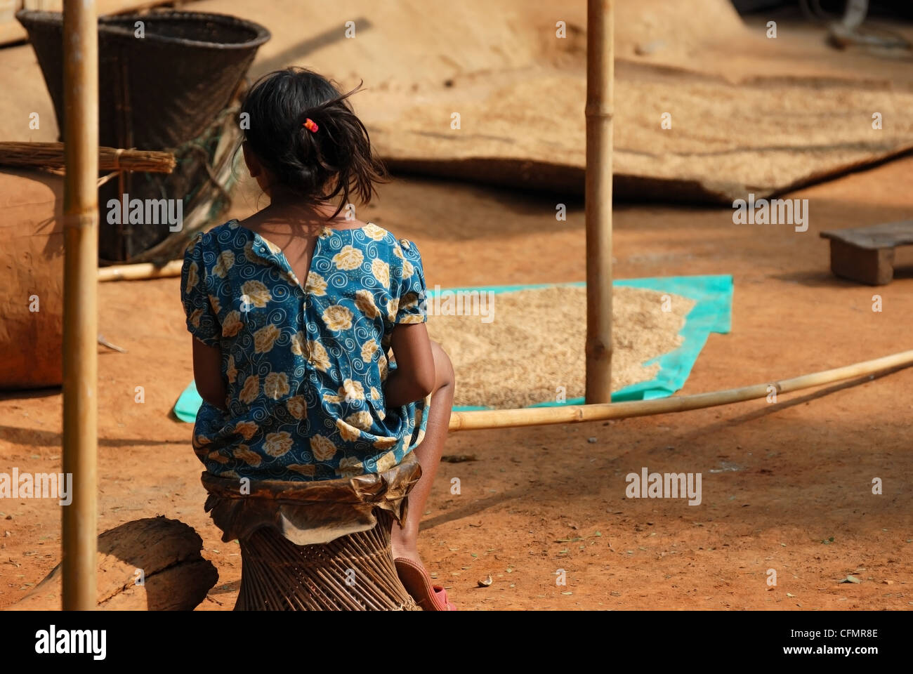 Village scene in Garo Hills, India Stock Photo - Alamy