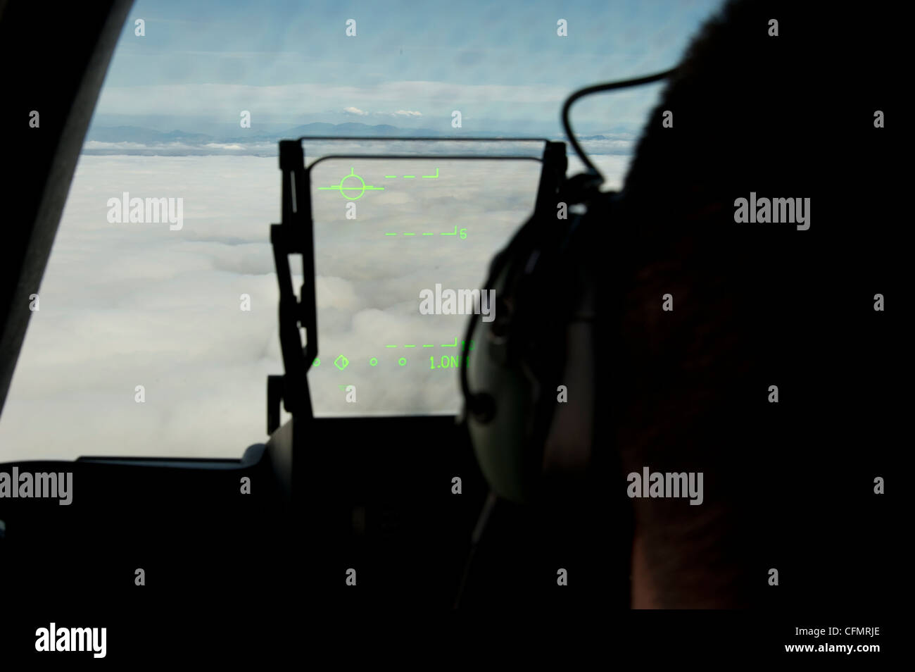 A C-17 Globemaster III maneuvers towards the coast of California during ...