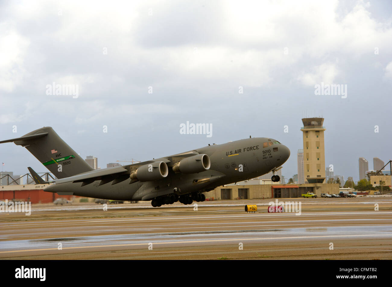 A C-17 Globemaster III takes off at Naval Air Station North Island in ...