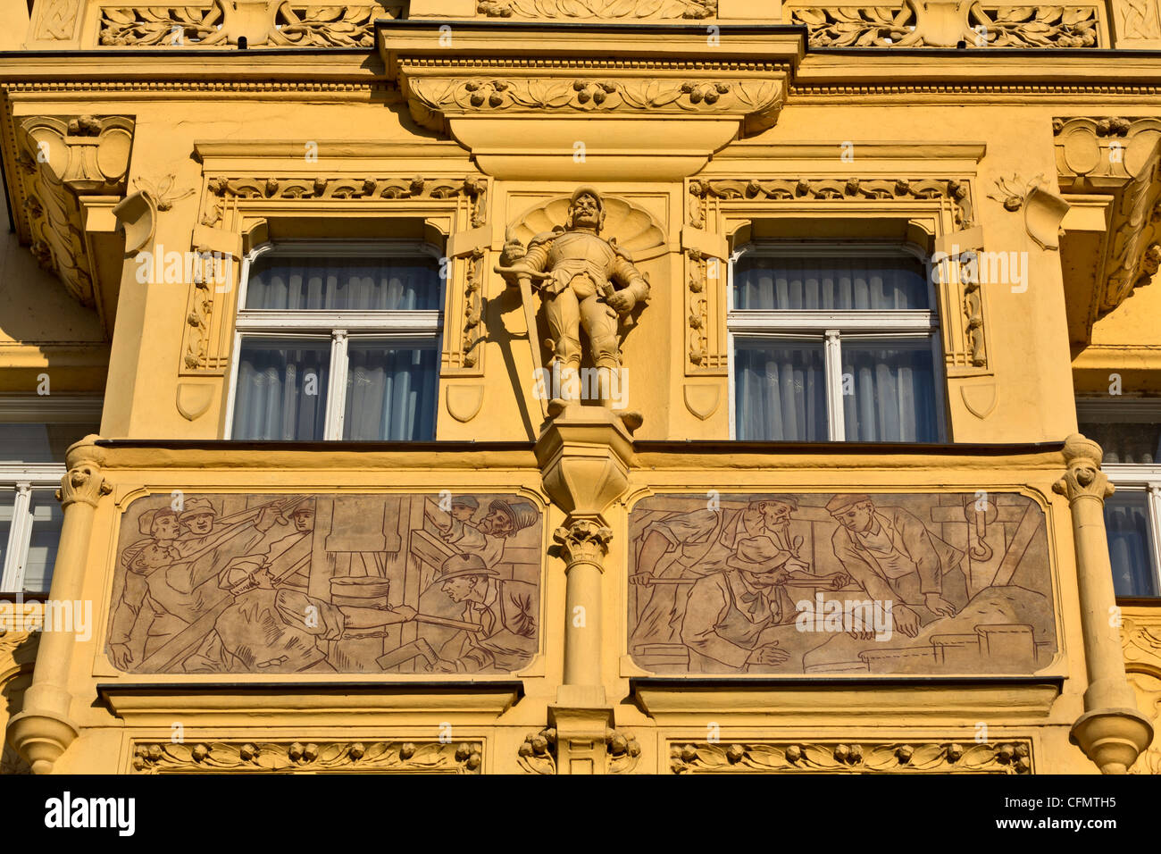 Prague buildings architectural details hi-res stock photography and ...