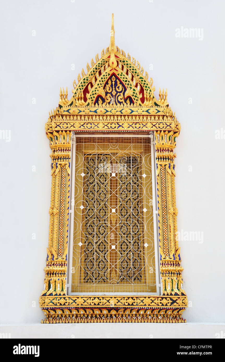 ancient window at wat Pho,thailand Stock Photo - Alamy