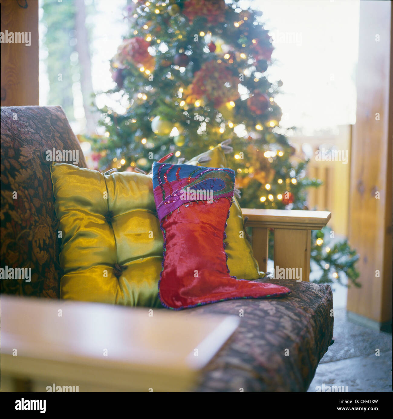 Blurred room on christmas hi-res stock photography and images - Alamy