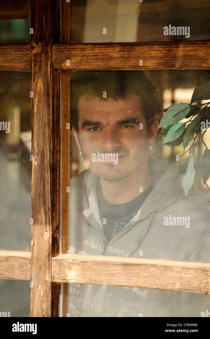 Looking through the window Stock Photo - Alamy