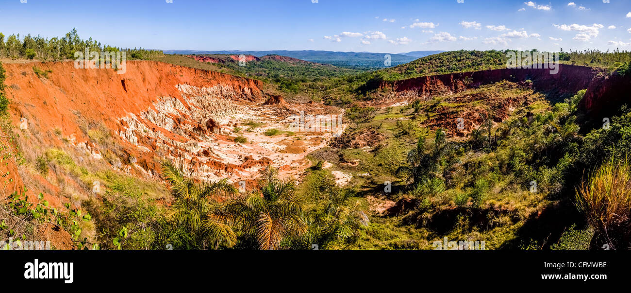 The canyon of the Red tsingy of Antsiranana (Diego Suarez), Madagascar ...