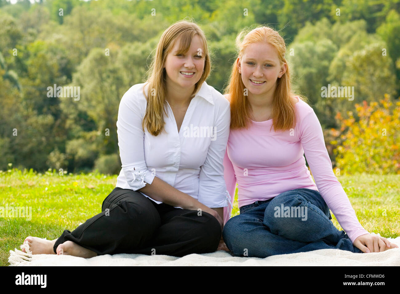 Portrait of Sisters Stock Photo - Alamy