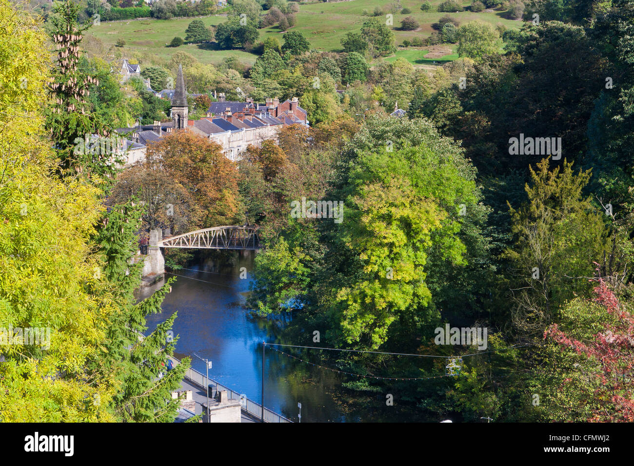Matlock bath river derwent hi-res stock photography and images - Alamy
