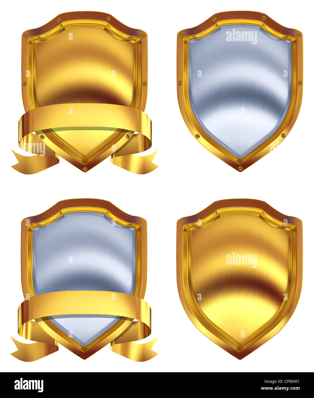 Three heraldic shields hi-res stock photography and images - Alamy