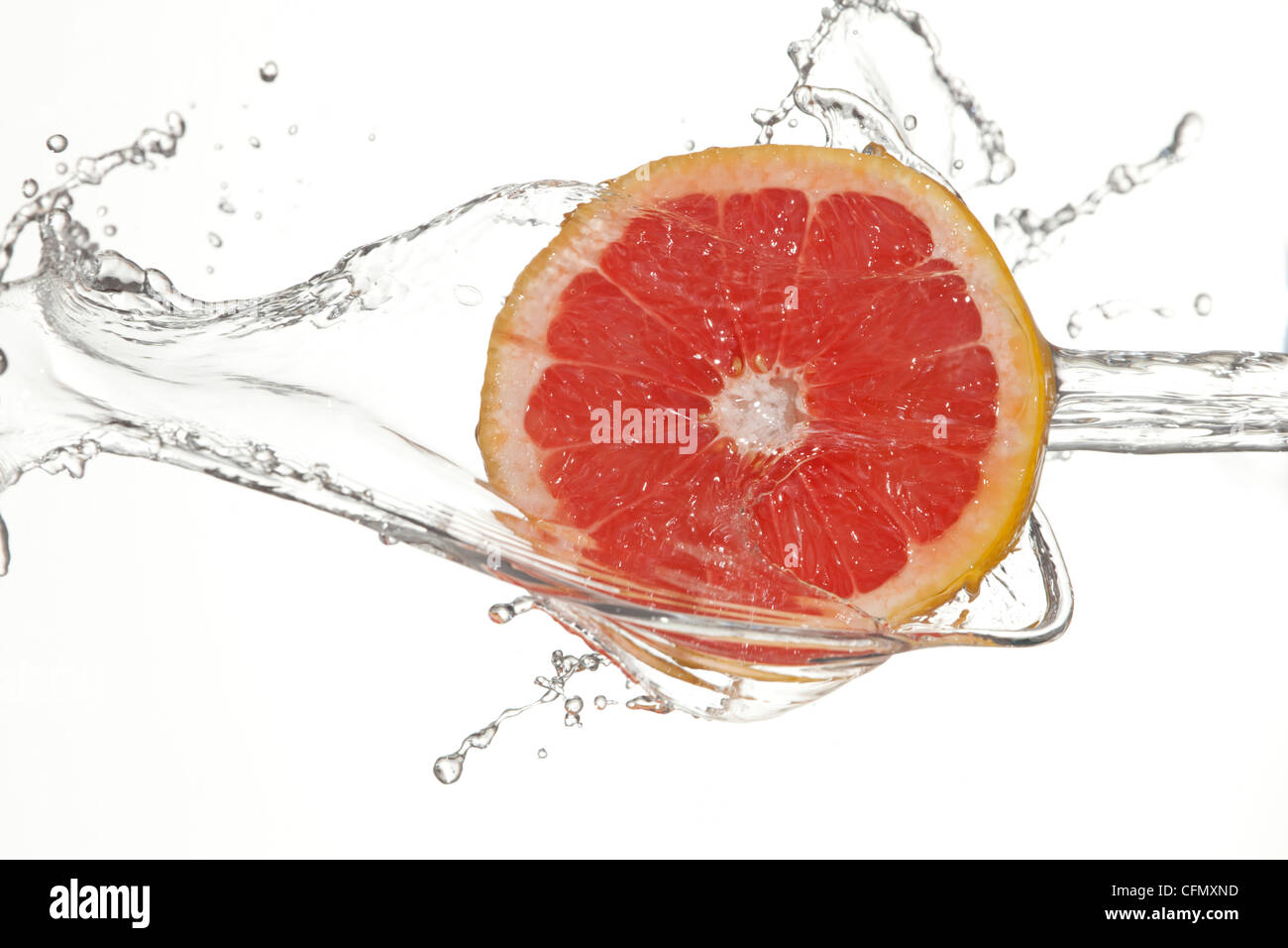 Orange pink water splash hi-res stock photography and images - Alamy