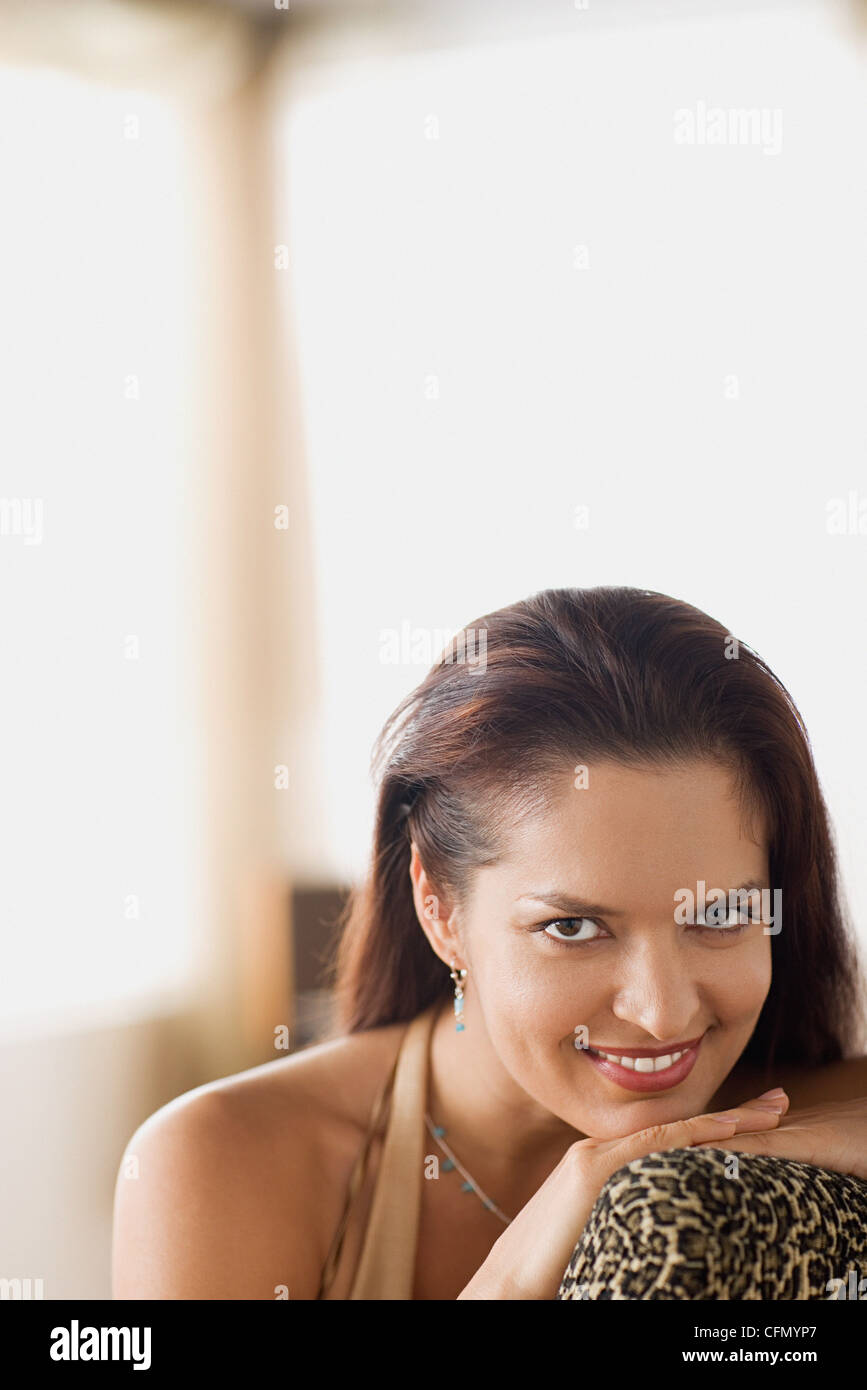 USA, California, Los Angeles, Portrait of smiling mid adult woman Stock ...